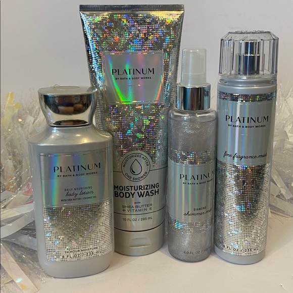 Bath & Body Works | Bath & Body | Bath Body Works Platinum New 4pc Set ...